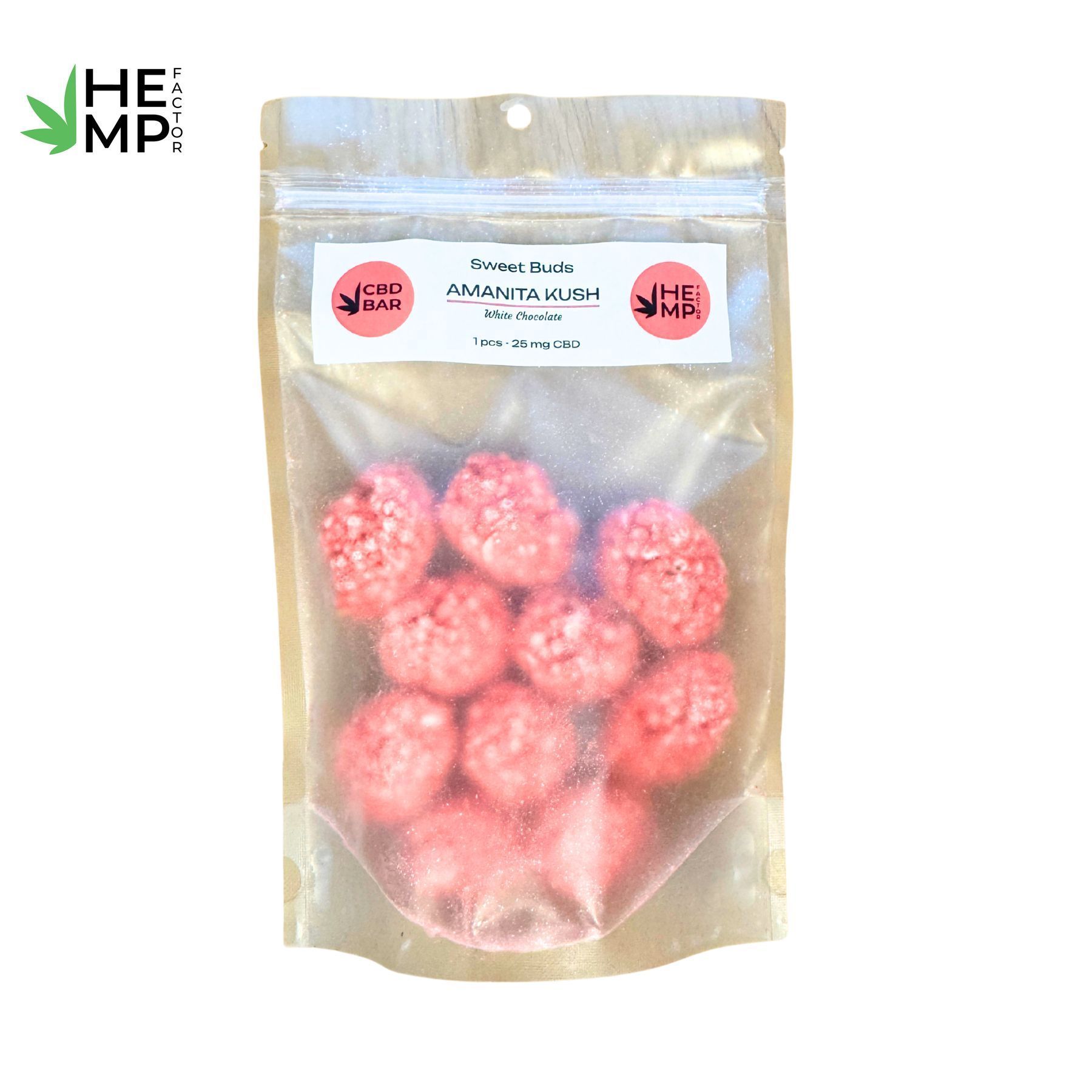 Дой пак Sweet Buds AMANITA KUSH 100g 250mg CBD 5g мухомор в білому ...